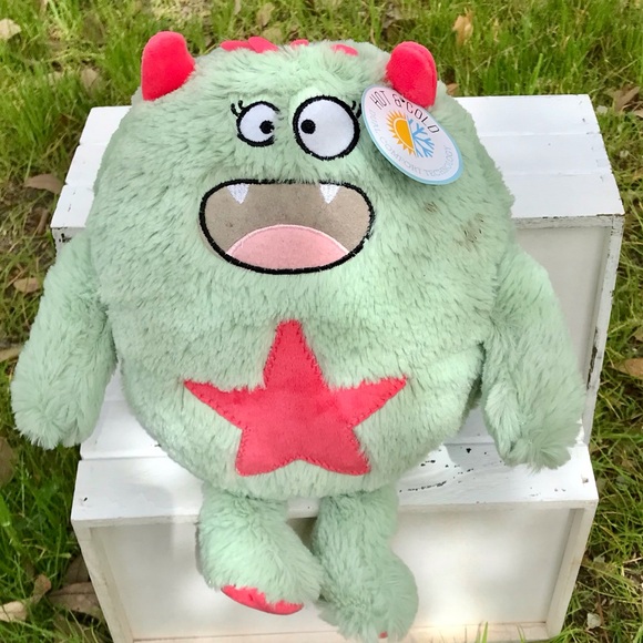cozy hugs | Toys | New Cozy Hugs Green Pink Star Belly Monster Ceramic ...